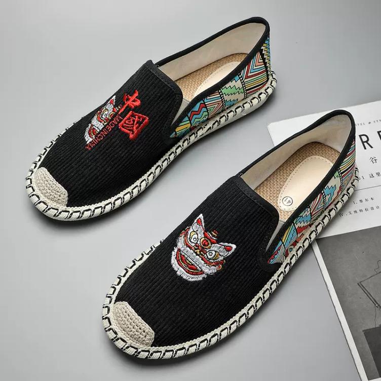 Men's Canvas Shoes with Chinese Elements