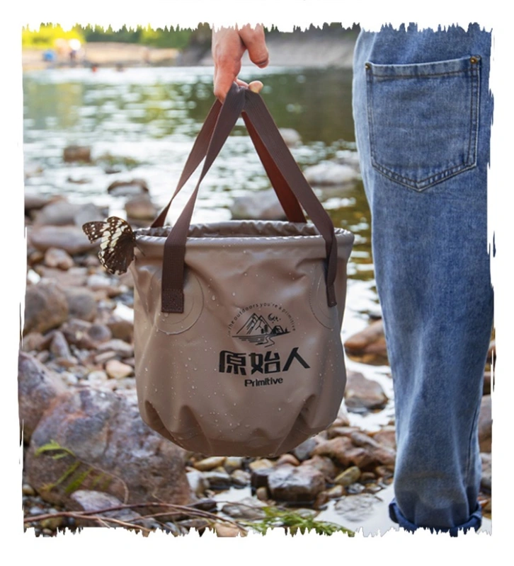 Outdoor folding bucket