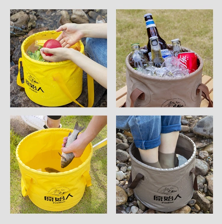 Outdoor folding bucket
