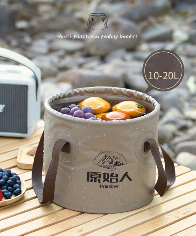 Outdoor folding bucket