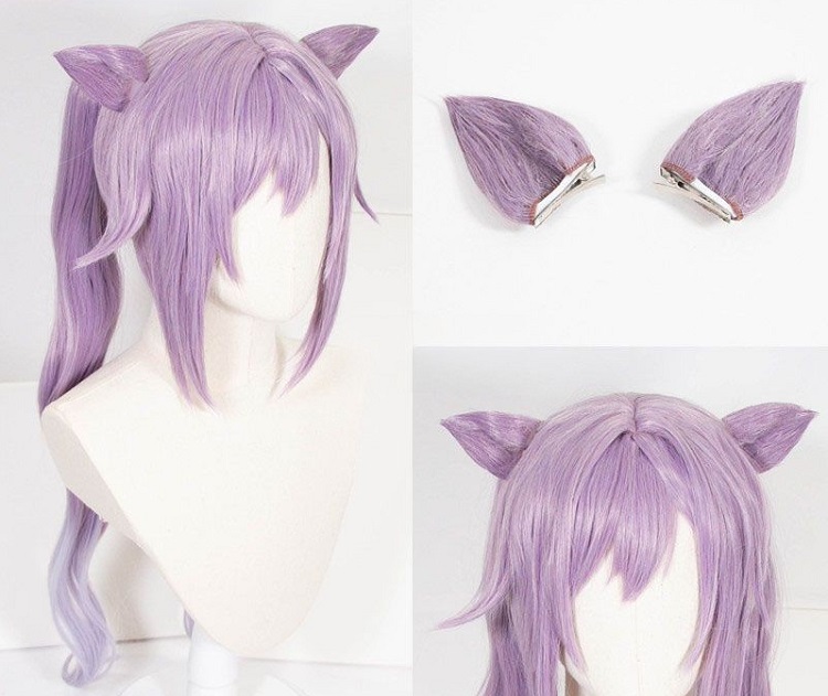 Keqing Genshin Cosplay Wig
