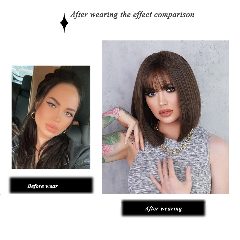 Women's Bobo Wig with Bangs