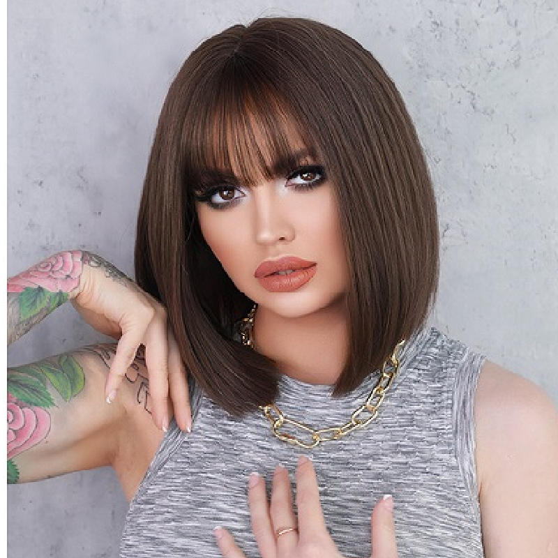 Women's Bobo Wig with Bangs