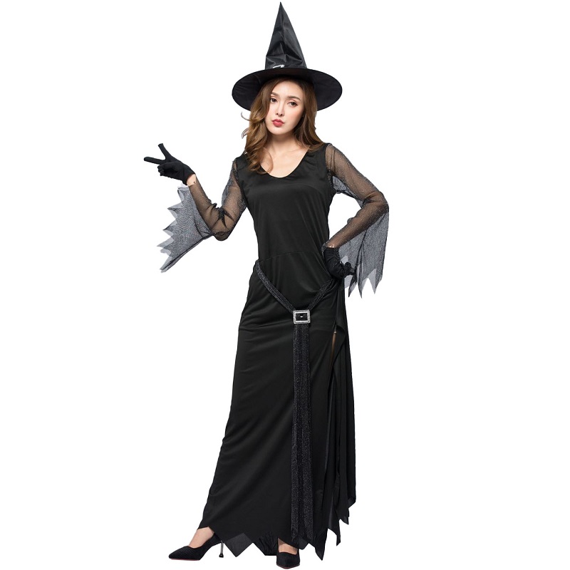 High-Slit Witch Dress Witch Cosplay Costume
