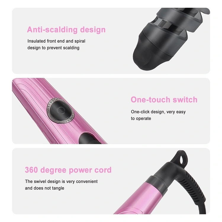 Pink Automatic Curling Wand
