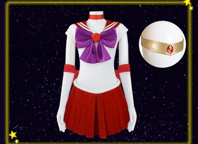 Sailor Mars uniform Cosplay Costume