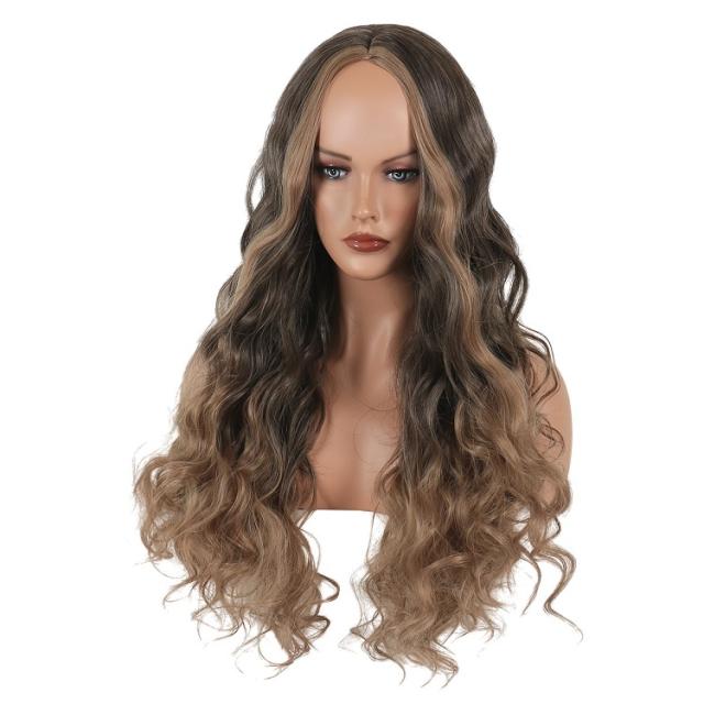 Long Wavy Middle Part Wig