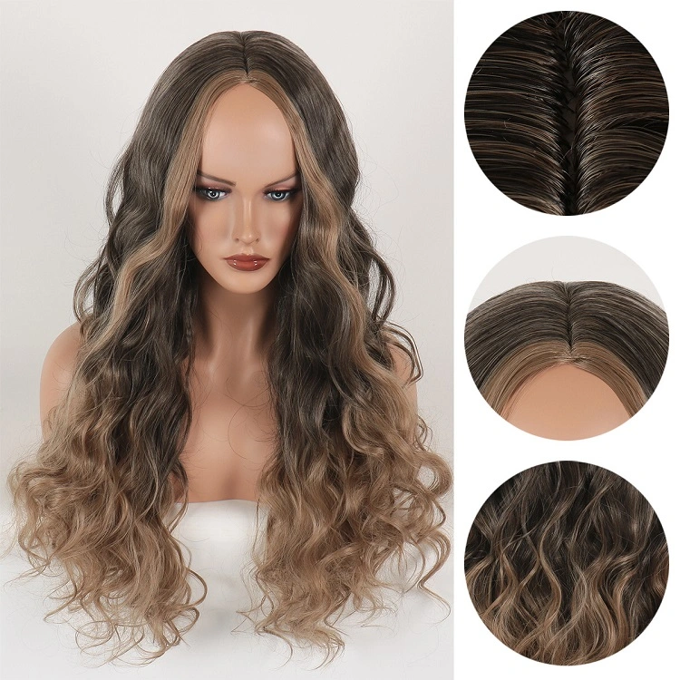 Long Wavy Middle Part Wig