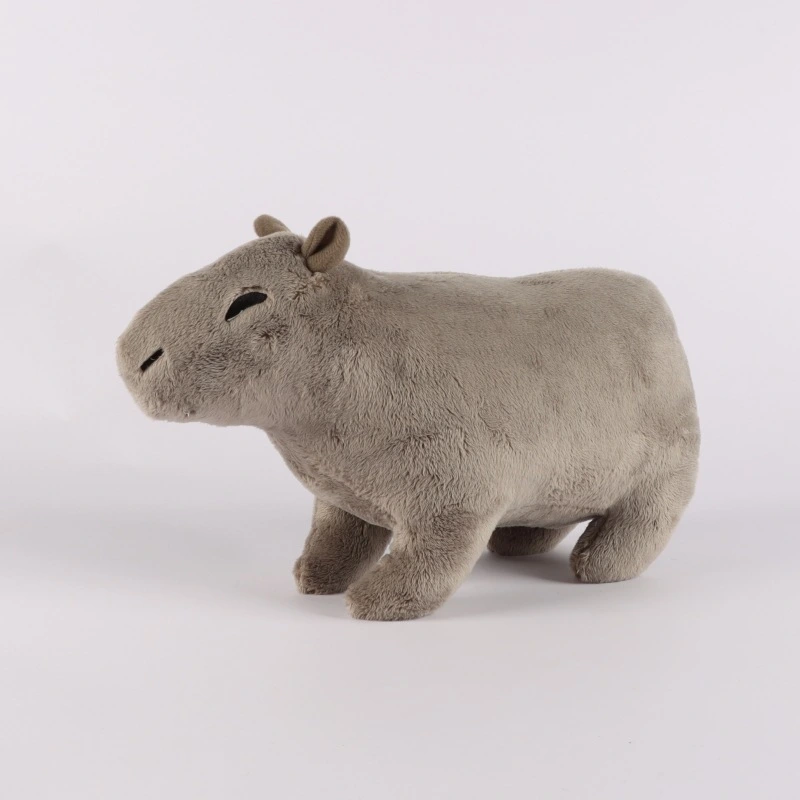 Rainbow Capybara Grey Plush Toy