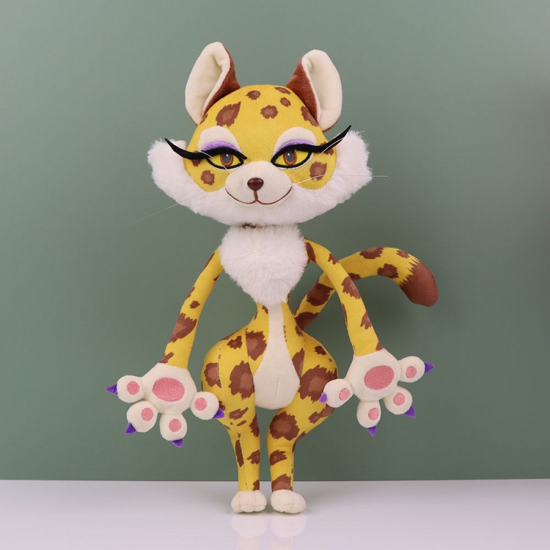 Clawroline Cartoon Leopard Plush Toy