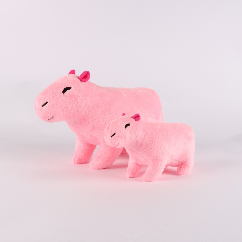 Rainbow Capybara Pink Plush Toy