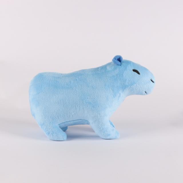 Rainbow Capybara Blue Plush Toy