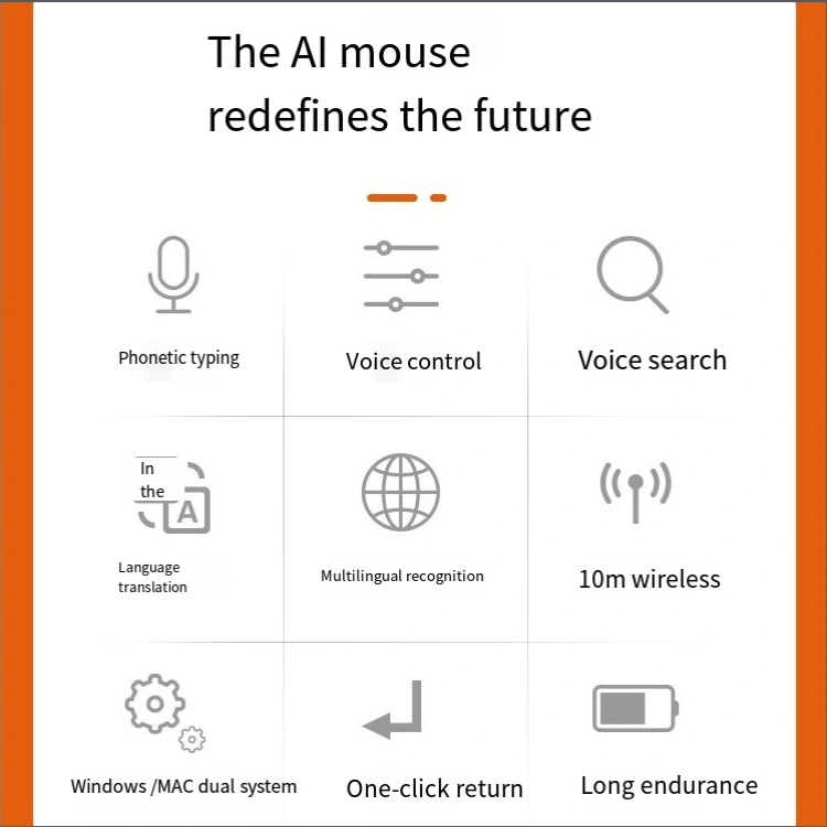 V8 Wireless AI Translation Mouse