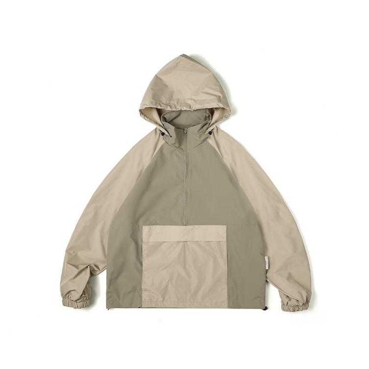 Functional Zip-neck Windbreaker