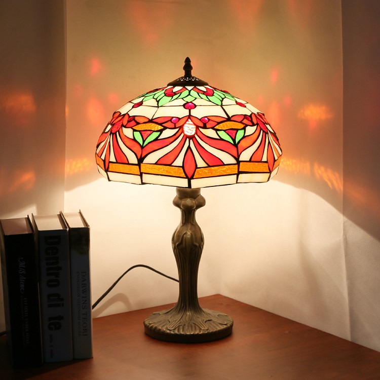 Tiffany Red Goldfish Desk Lamp