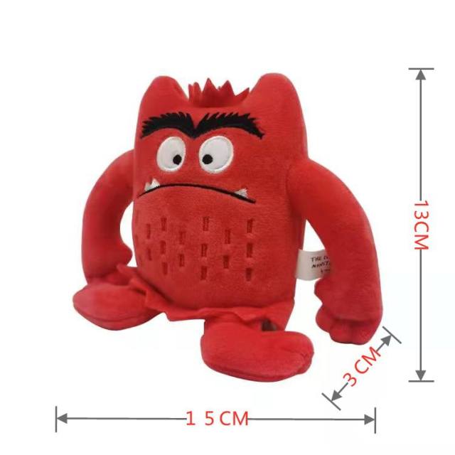 The Red color monster plush doll