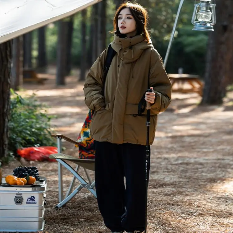 Thick Hooded Outdoor Down Jacket