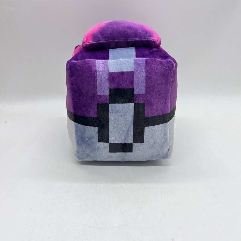 Pixel block plush doll