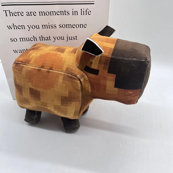 Pixel pufferfish plush doll