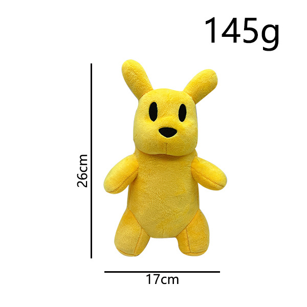 Yellow Rain World Slugcat plush toy