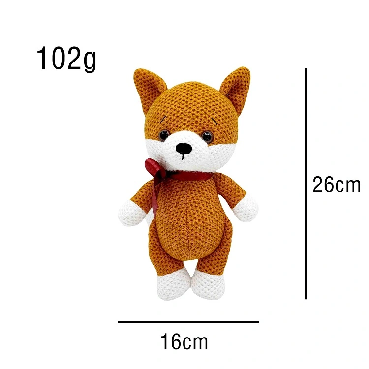 Knitted fox plush toy