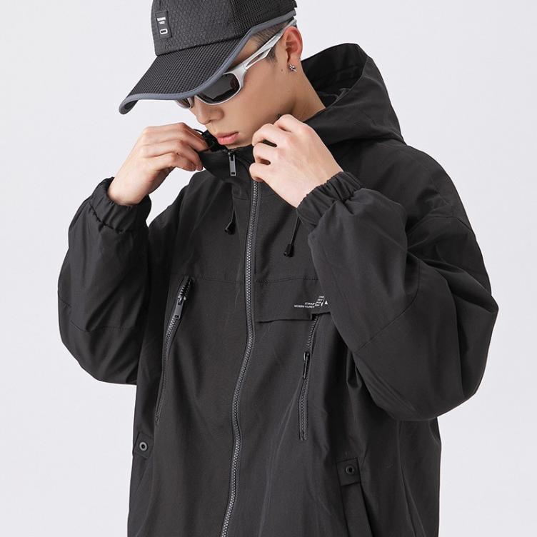 Functional Hooded Windbreaker