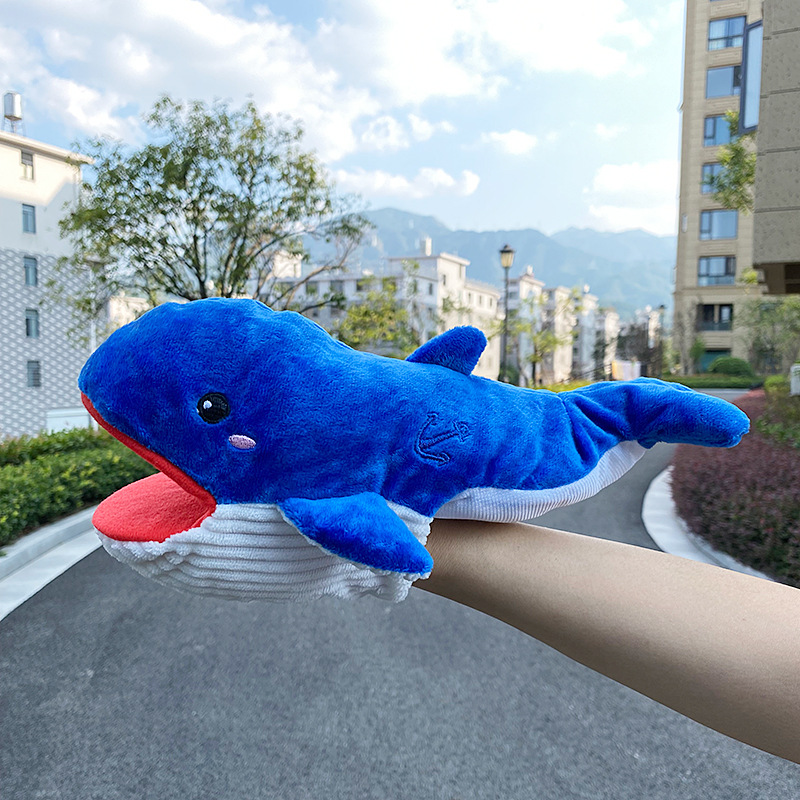 Blue Whale Hand doll