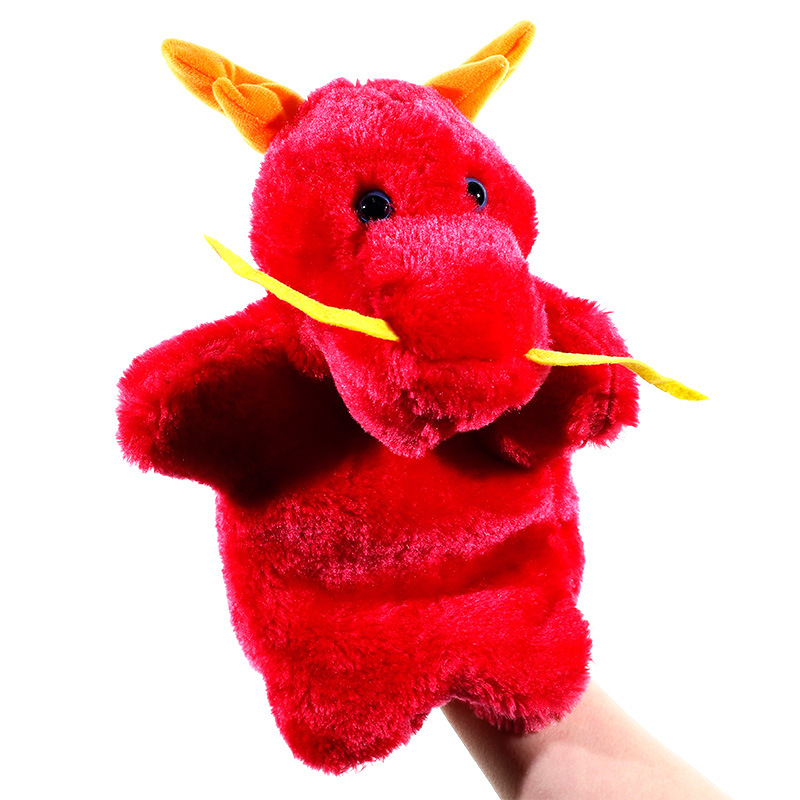 Red Little Dinosaur Hand doll