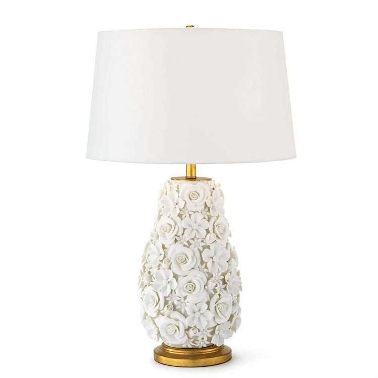 Ceramic Flower Table Lamp