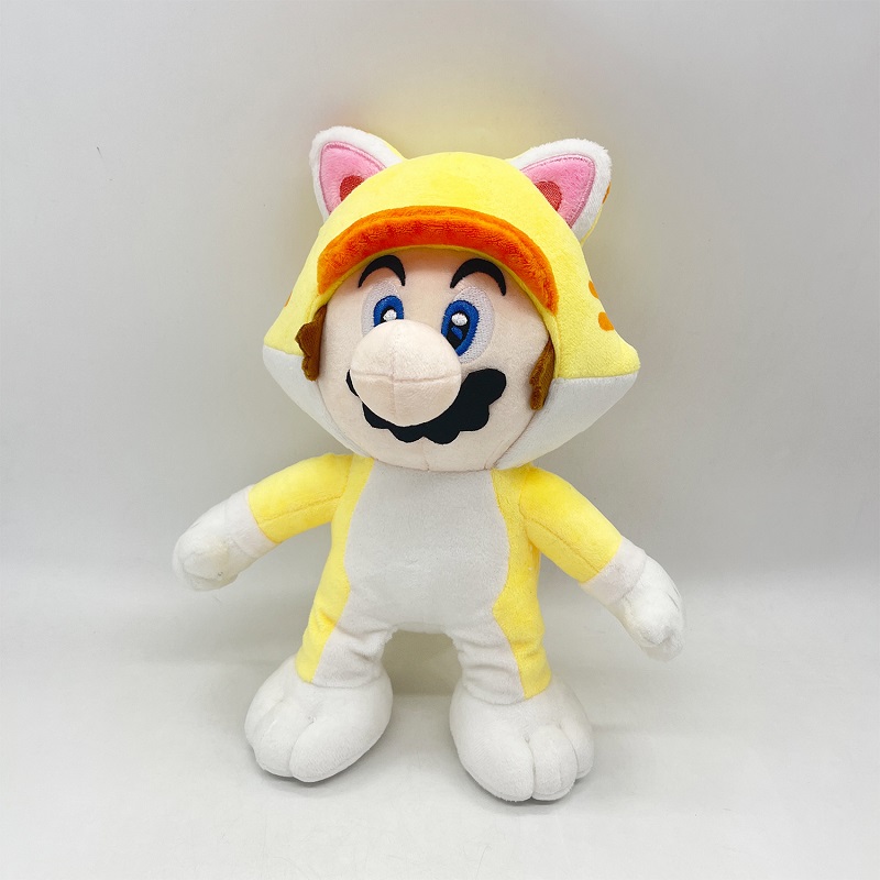 Yellow cat mario Plush doll