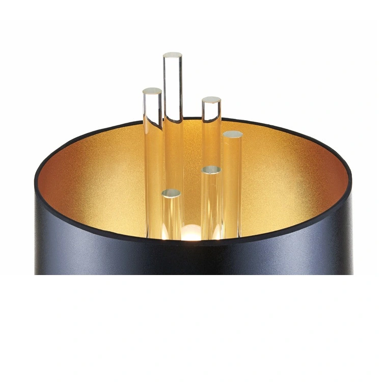 Crystal Glass Rod Table Lamp