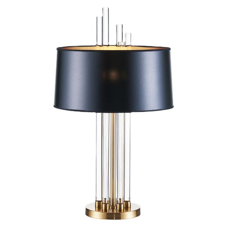 Crystal Glass Rod Table Lamp