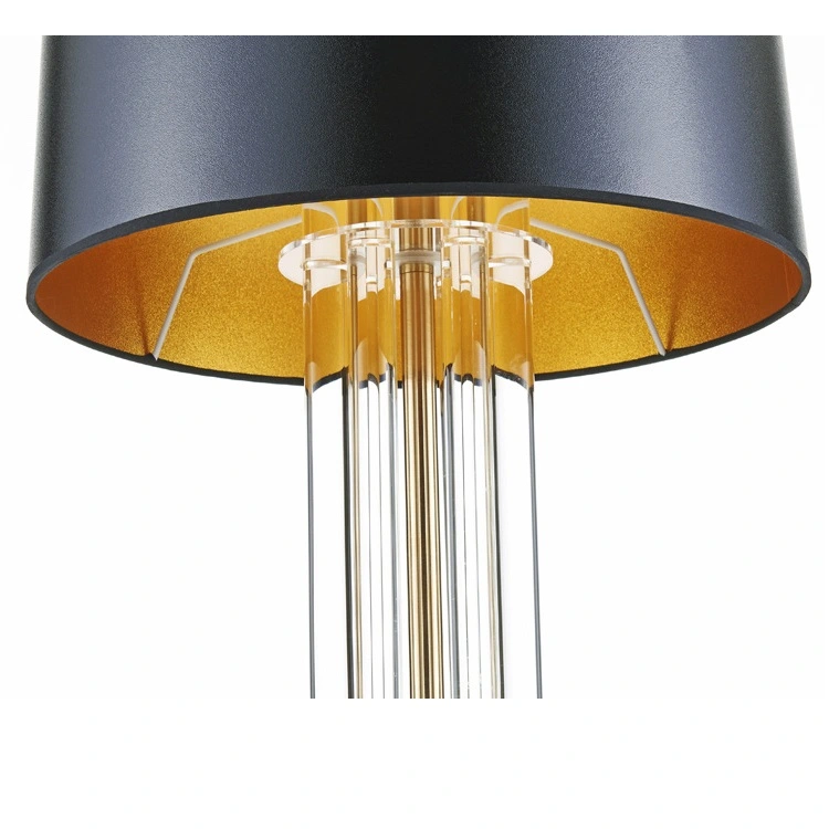 Crystal Glass Rod Table Lamp