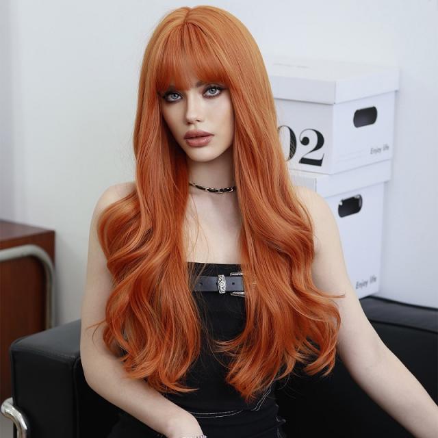 Long Wavy Ginger Wigs