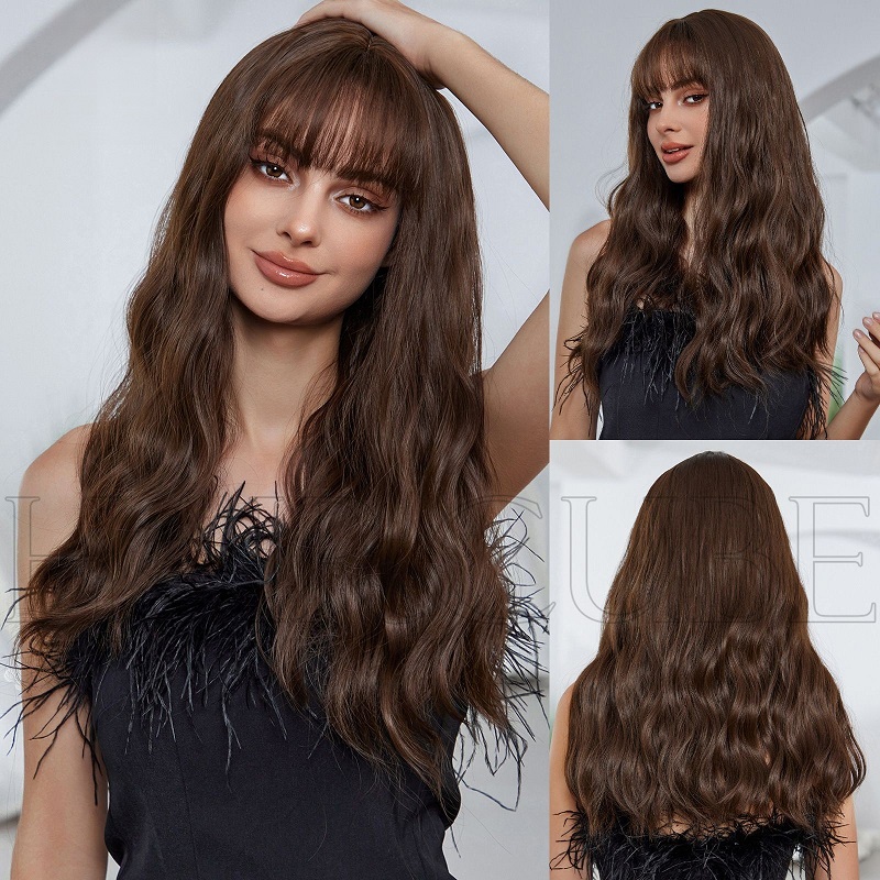 Brown Big Waves Wig