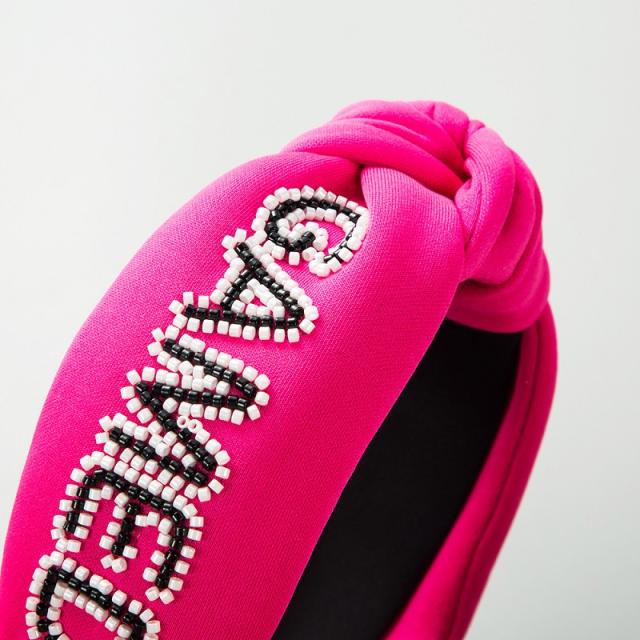 Handcrafted Beaded Alphabet Headband