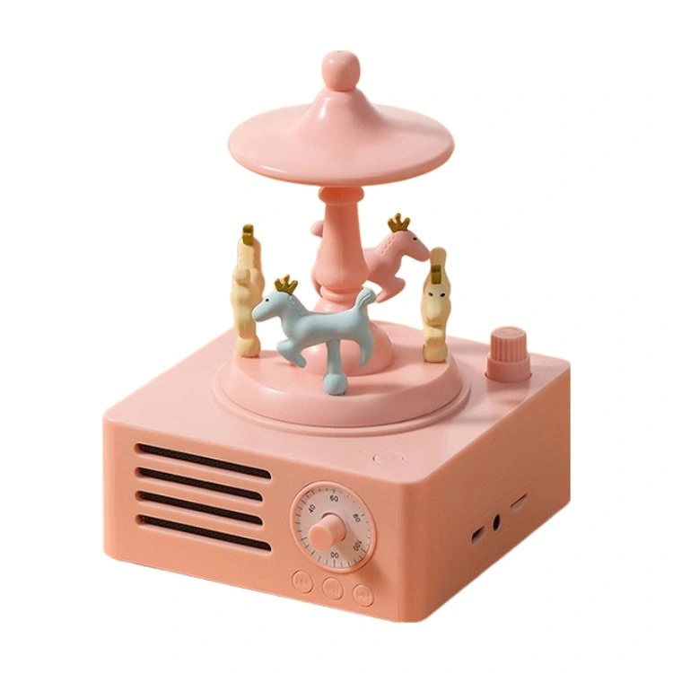 Rotating Carousel Bluetooth Speaker