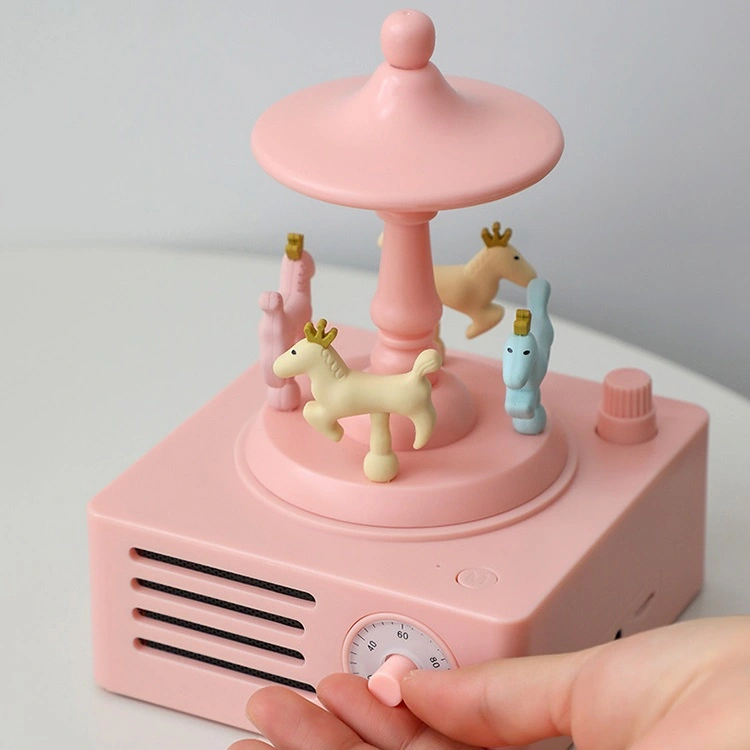 Rotating Carousel Bluetooth Speaker