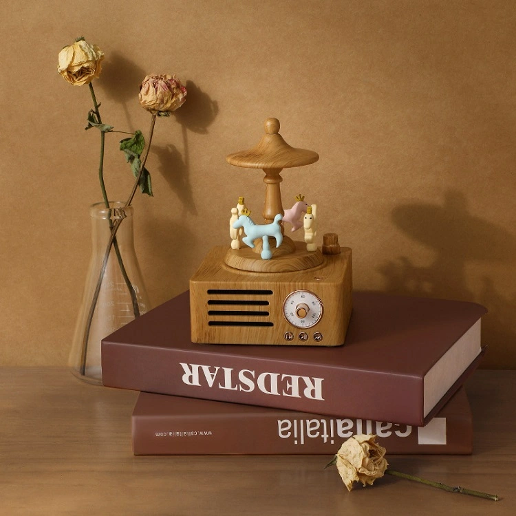 Rotating Carousel Bluetooth Speaker