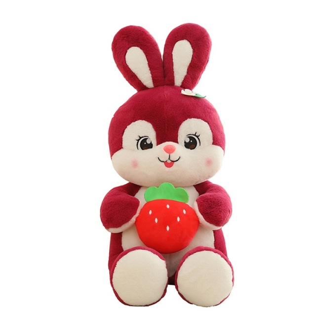 Strawberry Bunny Plush Doll