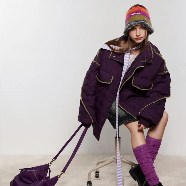 Classic Quilted Parka Retro Coat