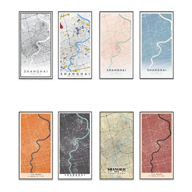 Customizable Map Artwork