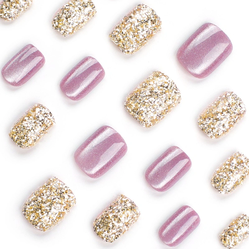 Cat Eye Short Press On Nails