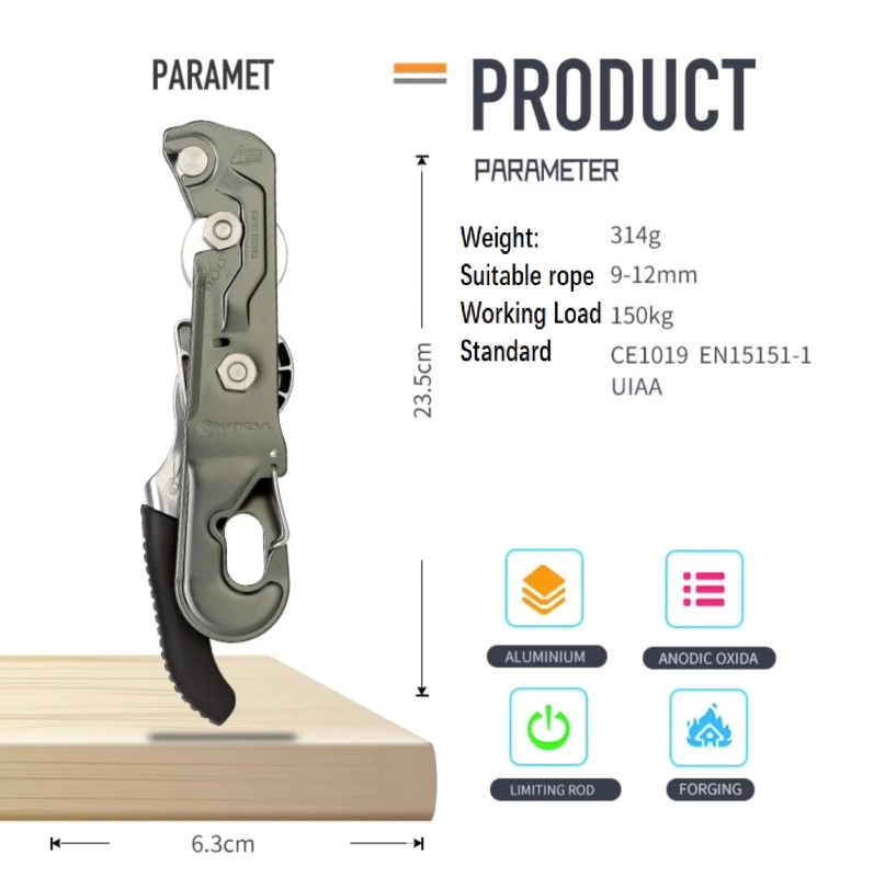 Self-Braking Double Stop Descender