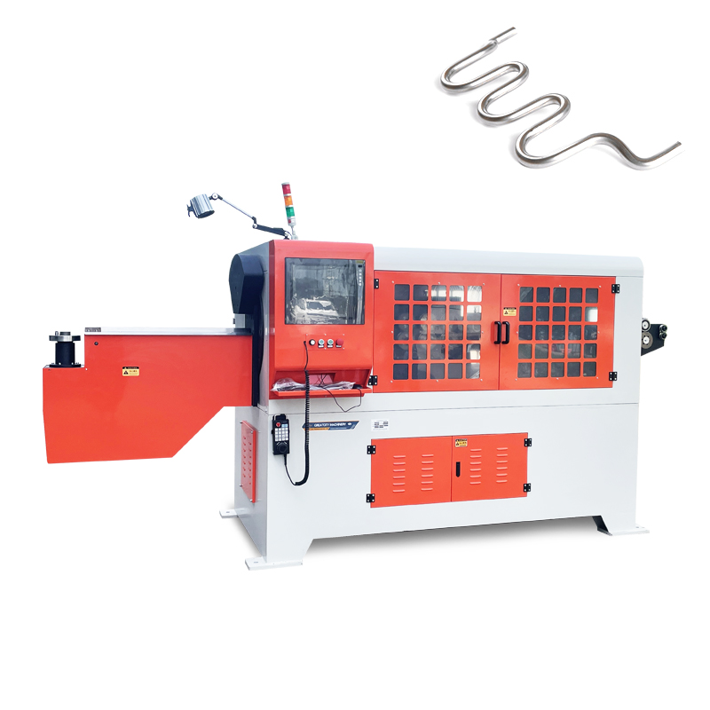 Round Steel Bending Cutting Machine 3D CNC wire straightening cutting ...