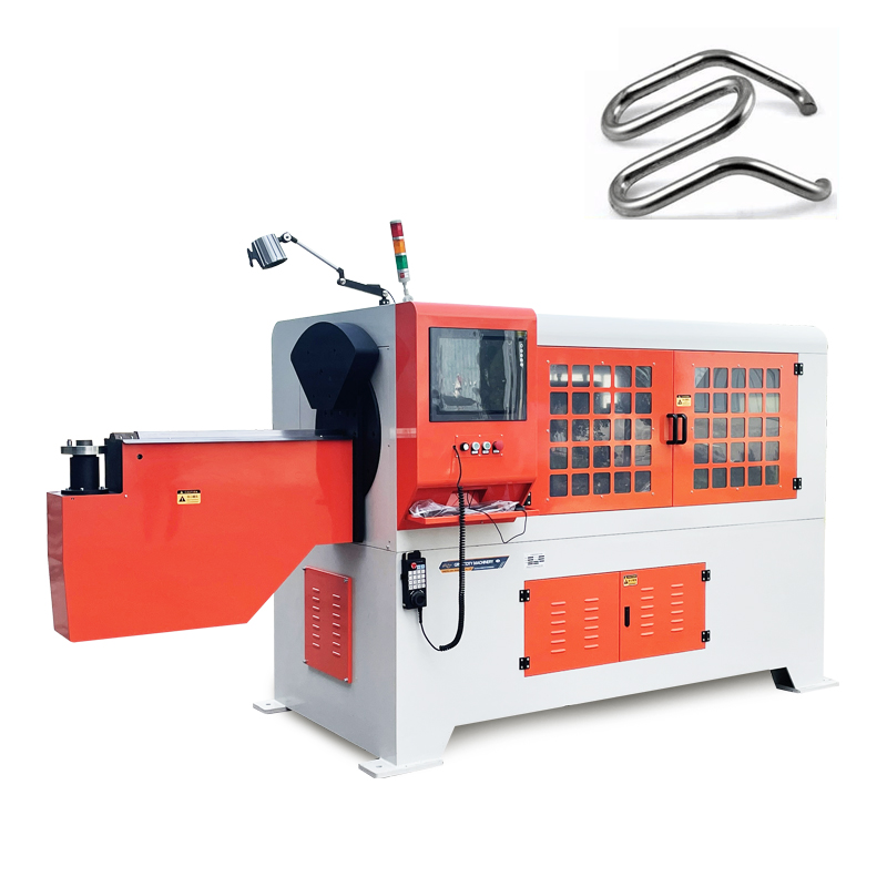 Round Steel Bending Cutting Machine 3D CNC wire straightening cutting ...