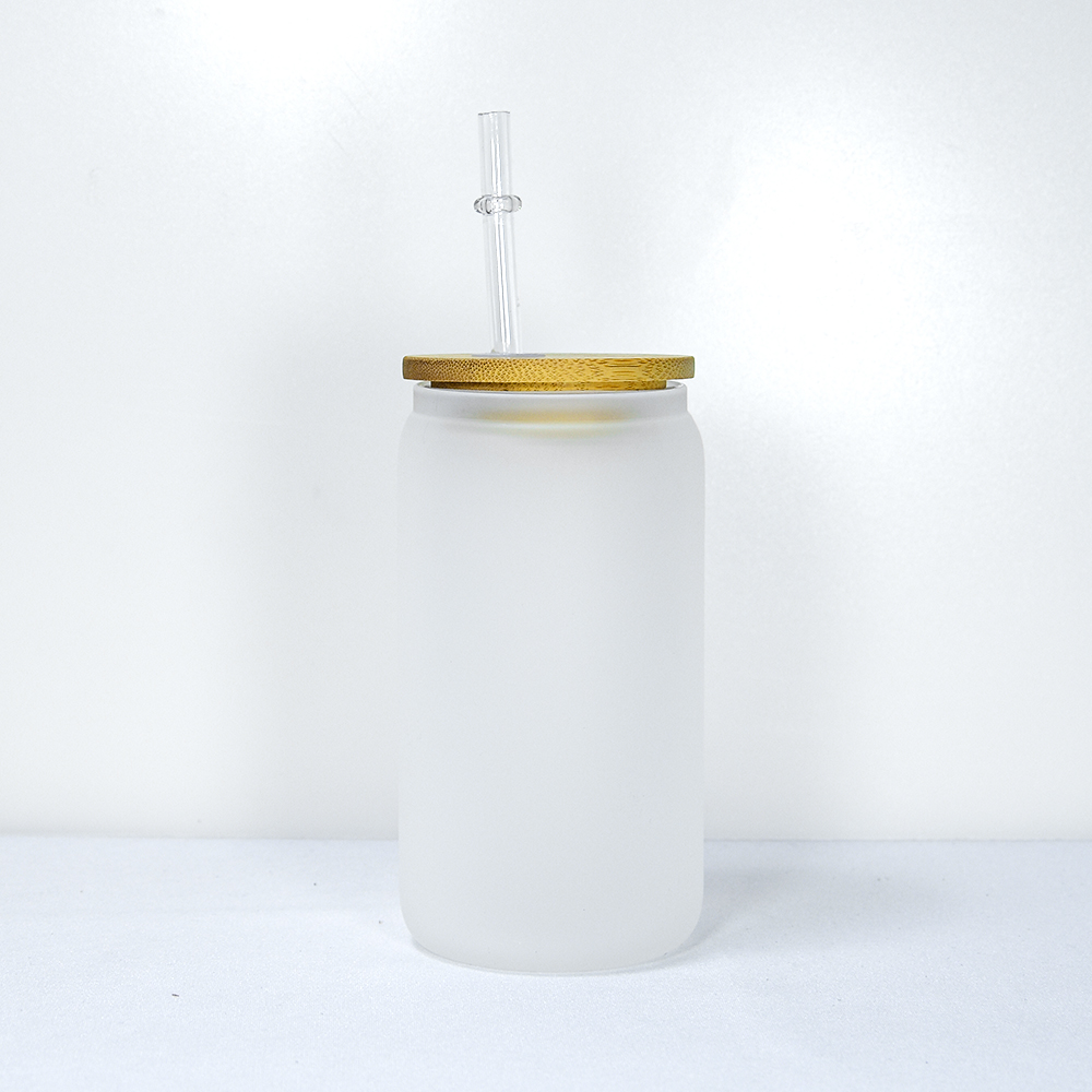 16oz sublimation glass jar