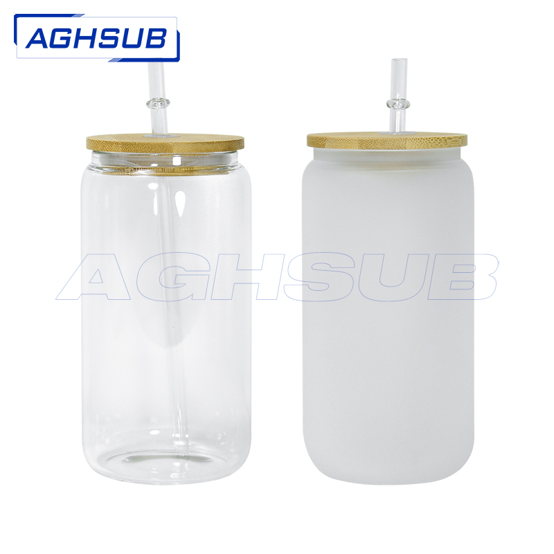 16oz sublimation glass jar