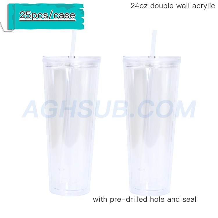 24oz double wall acrylic tumbler