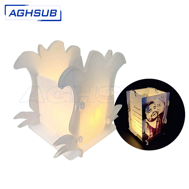 Sublimation blanks acrylic panel lantern with led candle (without the ...